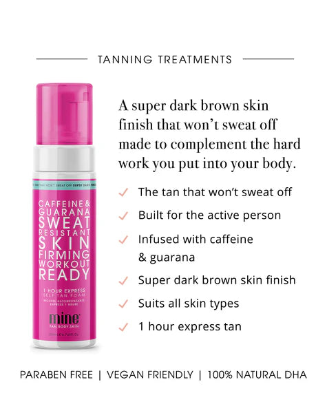 Minetan Workout Ready Self Tan Foam 6.7 OZ.