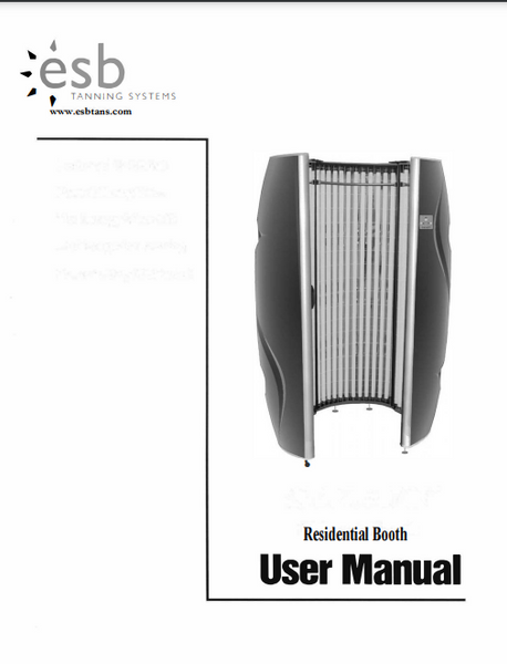 ESB Galaxy 30 Tanning Booth Manual