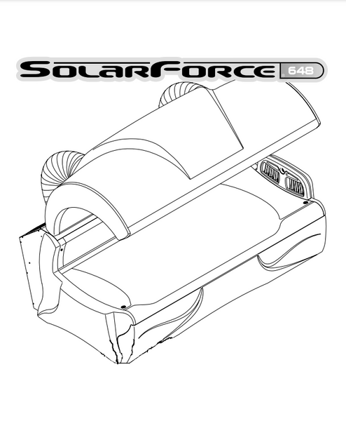 SolarForce 648 Certified Tanning Lamp Replacement Kit (2005-2010)