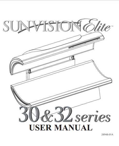 Sunvision Elite 30 and 32 Tanning Bed Manual