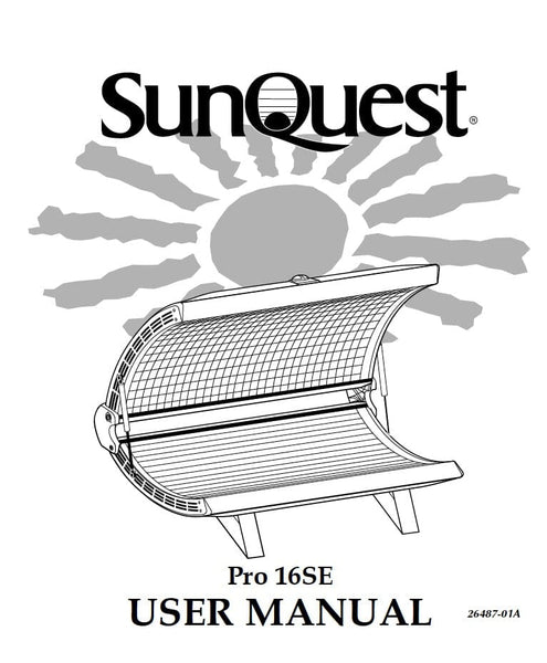 SunQuest Pro 16SE Tanning Bed Manual